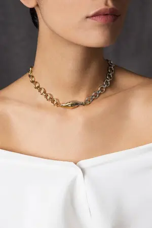 MLE Gentlewoman's Agreement Necklace With Clasp Pendant - Duet - 16"